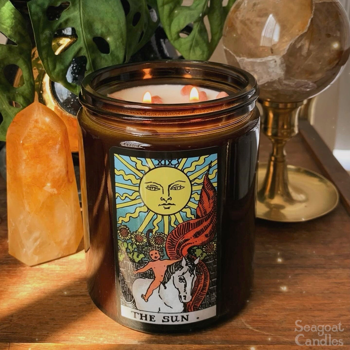 THE SUN CANDLE • sunkissed citrus + sunstone – Seagoat Ceramics